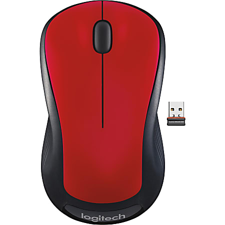 Logitech M310 Wireless Optical Mouse Red - Office Depot