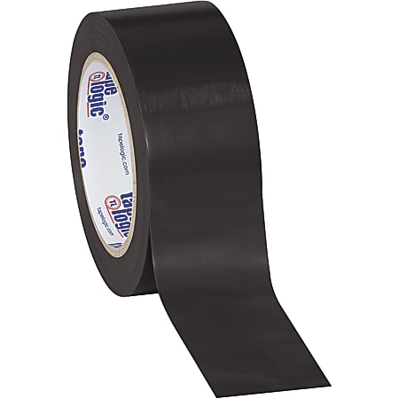 BOX Packaging Solid Vinyl Safety Tape 3 Core 2 x 36 Yd. Black Case Of 3 ...