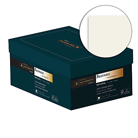 Southworth 10 Business Envelopes 25percent Cotton Wove Finish 24 Lb ...