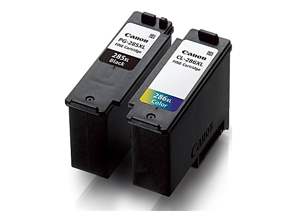 Canon PG 285XL BlackCL 286XL Tri Color High Yield Ink Cartridges Pack ...