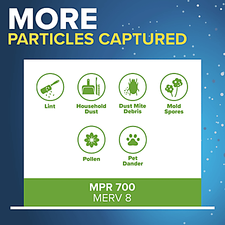 Filtrete 16 x 25 x 1 Air Filter 12 HVAC Filters MPR 700 MERV 8 ...