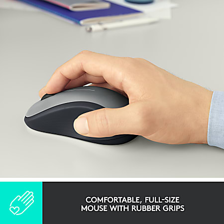 Logitech M310 Wireless Optical Mouse Silver - Office Depot