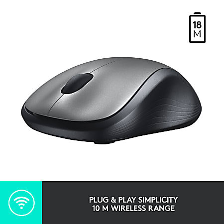 Logitech M310 Wireless Optical Mouse Silver - Office Depot