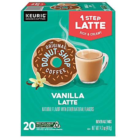 The Original Donut Shop One Step Vanilla Latte Keurig Single Serve ...