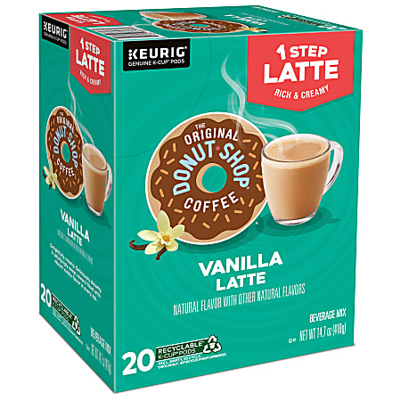The Original Donut Shop One Step Vanilla Latte Keurig Single Serve ...