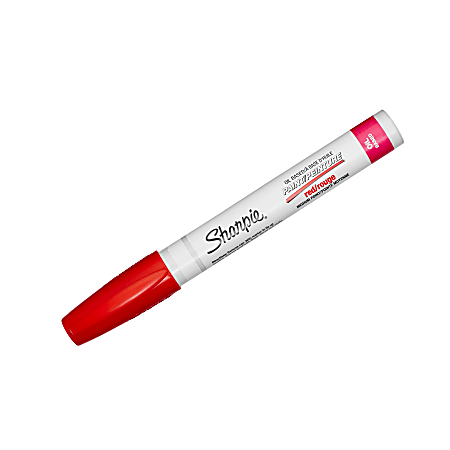 Sharpie Paint Marker Bullet Point Red - Office Depot