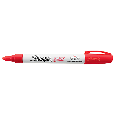 Sharpie Paint Marker Bullet Point Red - Office Depot