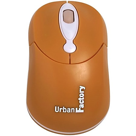 Urban Factory USB Optical Crazy Mouse Orange - Office Depot