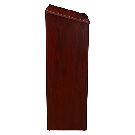 Oklahoma Sound Full Floor Lectern Mahogany - Office Depot