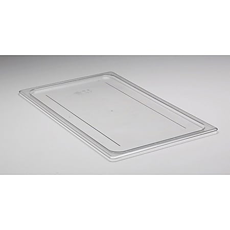 Cambro Full Size Camwear Flat Food Pan Cover Clear - Office Depot