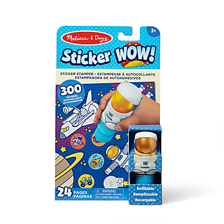 Melissa Doug Sticker WOW Activity Pad Set Astronaut 300 Stickers Per ...
