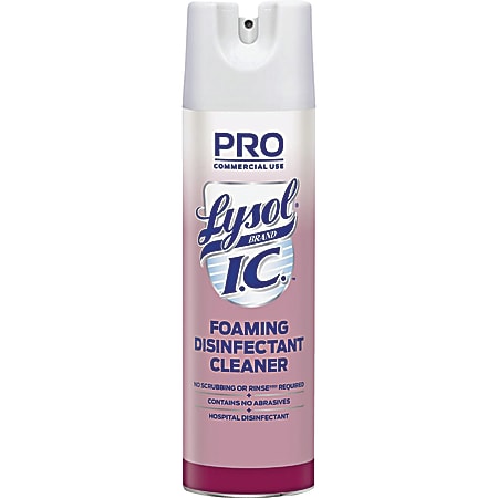 Lysol I.C. Foam Disinfectant 24 Fl Oz White Pack Of 12 Cans - Office Depot