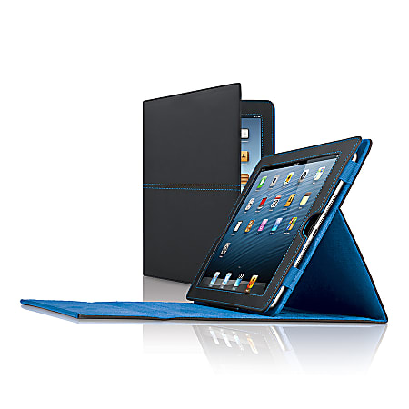 Solo New York Tech Booklet Case For Apple iPad 234 BlackBlue - Office Depot