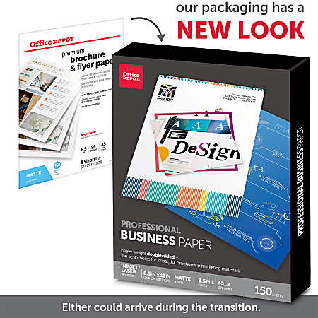 Office Depot Brand Professional Business Paper Matte Double Sided ...