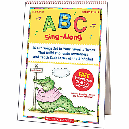 Scholastic ABC Sing Along Flip Chart ThemeSubject Learning Skill ...