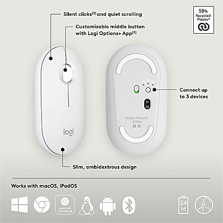 logitech wireless mouse bluetooth button
