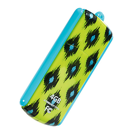 Ativa Flip Top USB Flash Drive With ReadyBoost 4GB Peacock Design ...