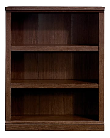 Realspace® Premium 44"H 3-Shelf Bookcase, Mocha
