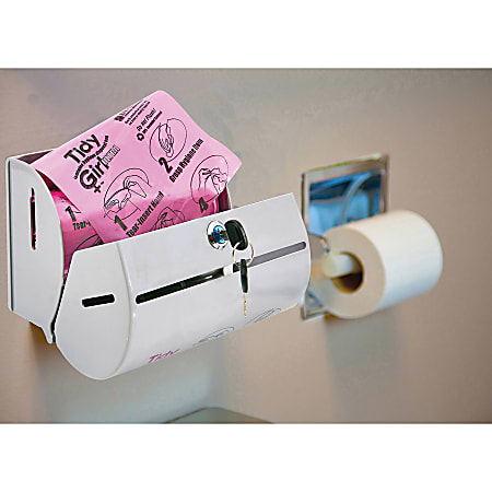 Stout Tidy Girl Feminine Hygiene Disposal Bag Dispenser Gray - Office Depot