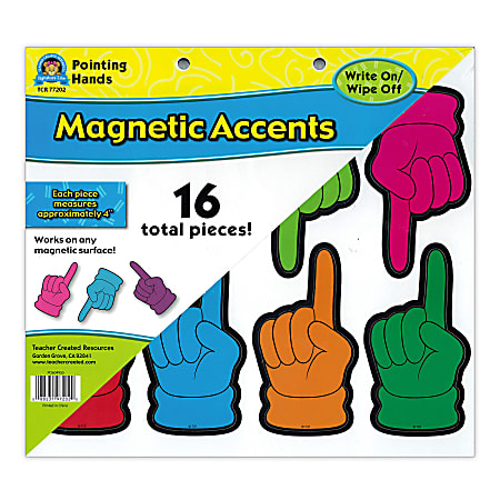 Teacher Created Resources Magnetic Accents Pointing Hands 16 Per Pack ...