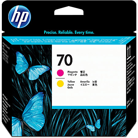 HP 70 C9406A MagentaYellow Inkjet Cartridge - Office Depot