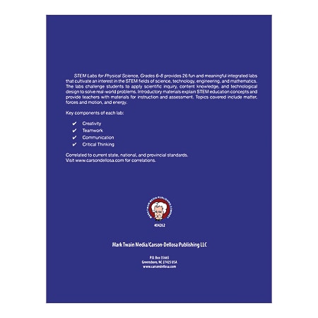 Mark Twain Media STEM Labs For Physical Science Grades 6 8 - Office Depot