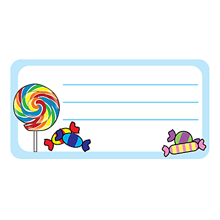 Creative Shapes Etc. Nametags 1 58 x 3 14 Candy 36 Nametags Per Pack ...