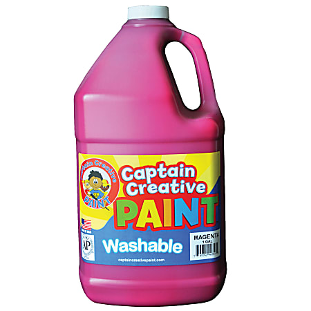 Captain Creative® Washable Paint, Gallon, Magenta