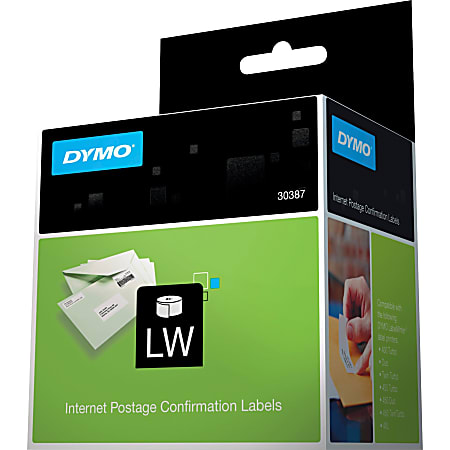 DYMO Internet Postage Labels DYM30387 2 516 W x 10 L White Roll of 100 ...
