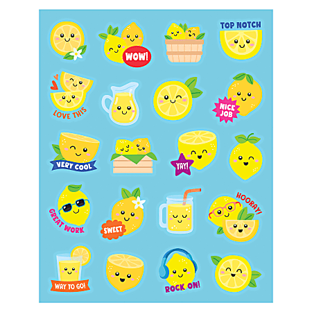 Teacher Created Resources Smelly Stickers Lemon 120 Per Pack Set Of 6 ...