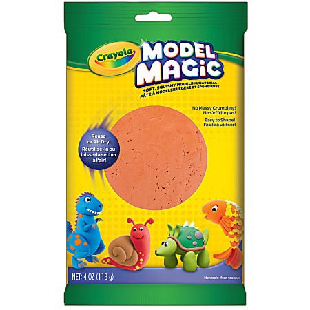 Crayola Model Magic Modeling Compound 4 oz. Terra Cotta Set Of 6 Packs ...
