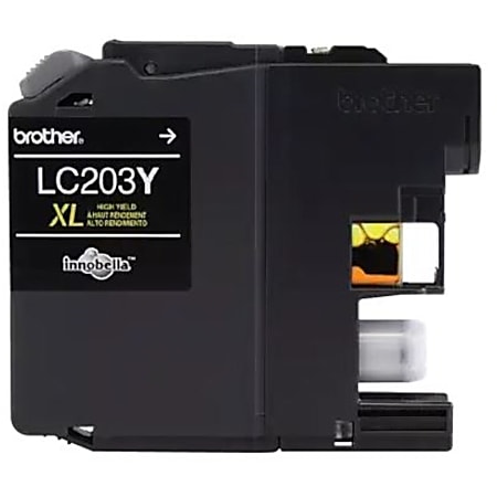 Brother LC203 Yellow High Yield Ink Cartridge LC203Y - Office Depot
