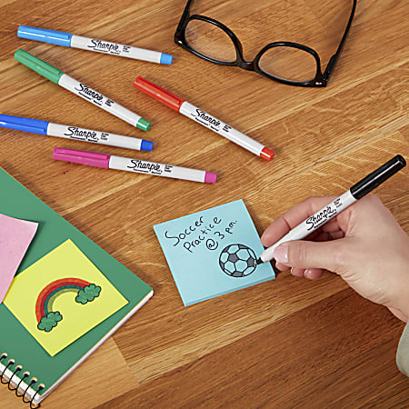 Sharpie Permanent Ultra Fine Point Markers Assorted Colors Pack Of 12 ...