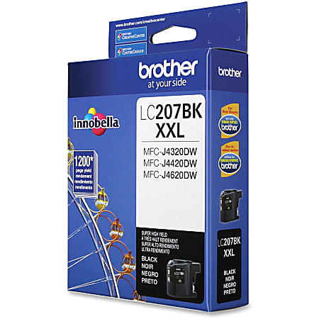 Brother LC207 Black Super High Yield Ink Cartridge LC207BK - Office Depot