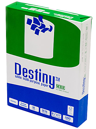 Destiny Multi Use Printer Copy Paper 10 Reams White Letter 8.5 x 11 ...