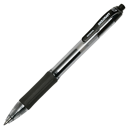 SKILCRAFT Zebra Gel Ink Retractable Rollerball Pens 0.7 mm Medium Point ...