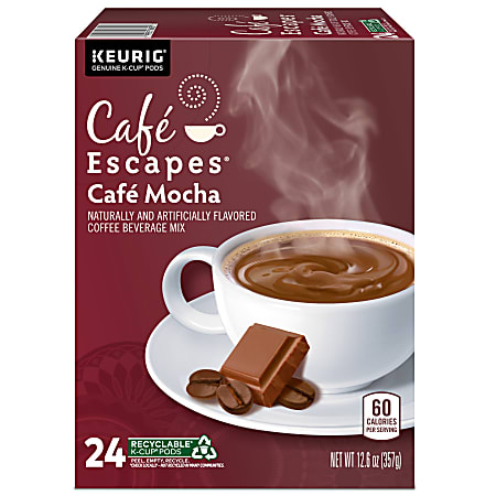 Caf Escapes Caf Mocha Keurig Single Serve K Cup Pods 24 Pods Per Pack ...