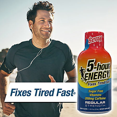 5 Hour Energy Original Energy Drink Berry 2 Oz Pack Of 12 - Office Depot
