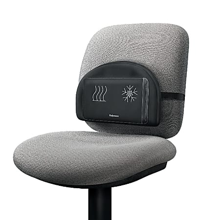Fellowes Mini Heat And Soothe Back Support Black - Office Depot
