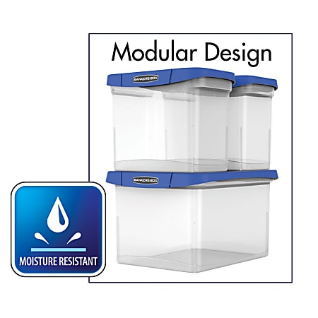 Bankers Box Heavy Duty Portable Storage File Box LetterLegal Size 10 58 ...