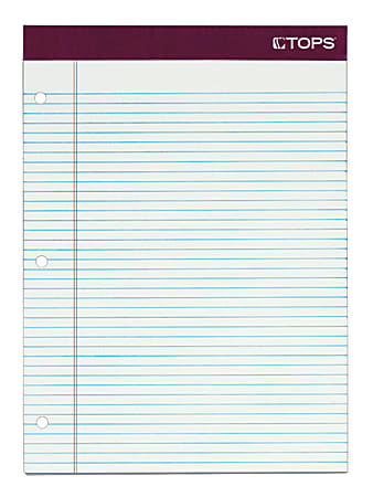 TOPS Double Docket Gold Writing Pads 8 12 x 11 Narrow Ruled 200 Pages ...
