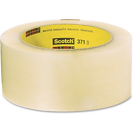 3M 371 Carton Sealing Tape 2 x 110 Yd. Clear Case Of 36 - Office Depot