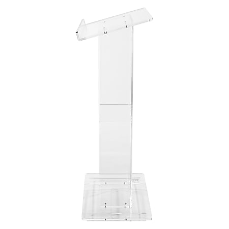 Oklahoma Sound Acrylic Lectern With Shelf Clear - Office Depot
