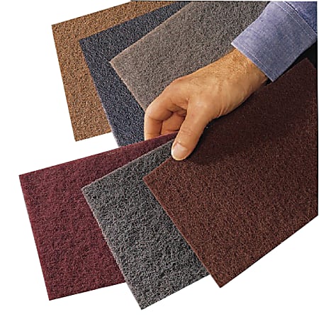 3M Scotch Brite Hand Pad Medium Tan Case Of 40 - Office Depot