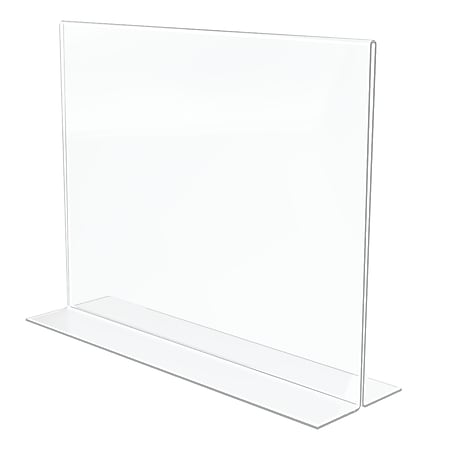 Office Depot Brand Stand Up Sign Holder Horizontal 8 12 H x 11 W ...