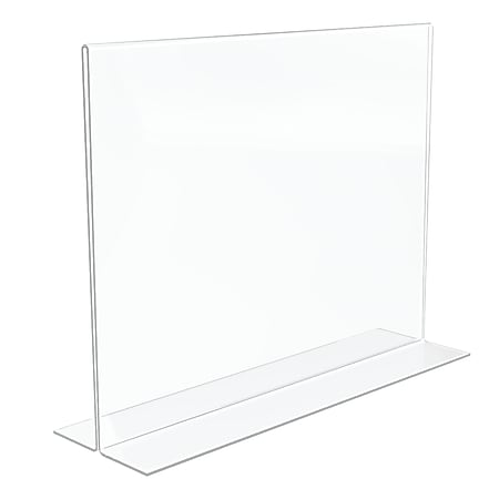 Office Depot Brand Stand Up Sign Holder Horizontal 8 12 H x 11 W ...