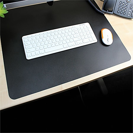 Lorell Desk Pad Rectangular 36 Width20 Depth Black - Office Depot