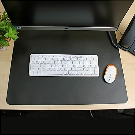 Lorell Desk Pad Rectangular 24 Width19 Depth Black - Office Depot
