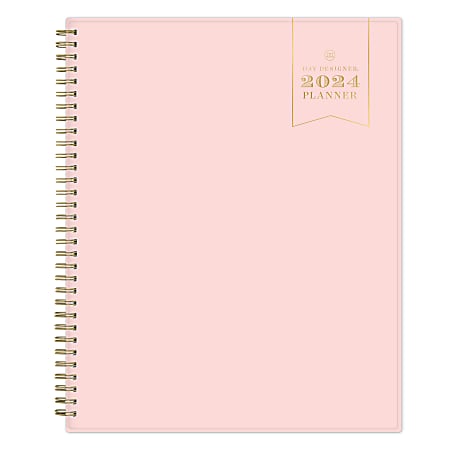 2024 Day Designer WeeklyMonthly Planning Calendar 8 12 x 11 Blush ...