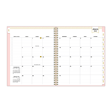 2024 Day Designer WeeklyMonthly Planning Calendar 8 12 x 11 Blush ...